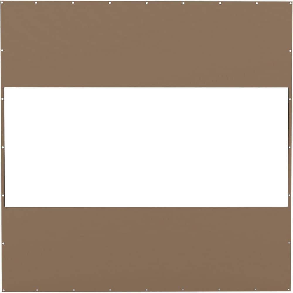 Wildaven 10 ft. x 10 ft. Waterproof PVC Privacy Screen in Brown LKHR ...