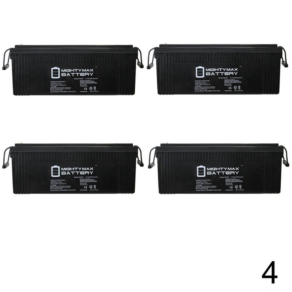MIGHTY MAX BATTERY Sealed Lead-Acid Battery - AGM-type, 12-Volt, 250 ...