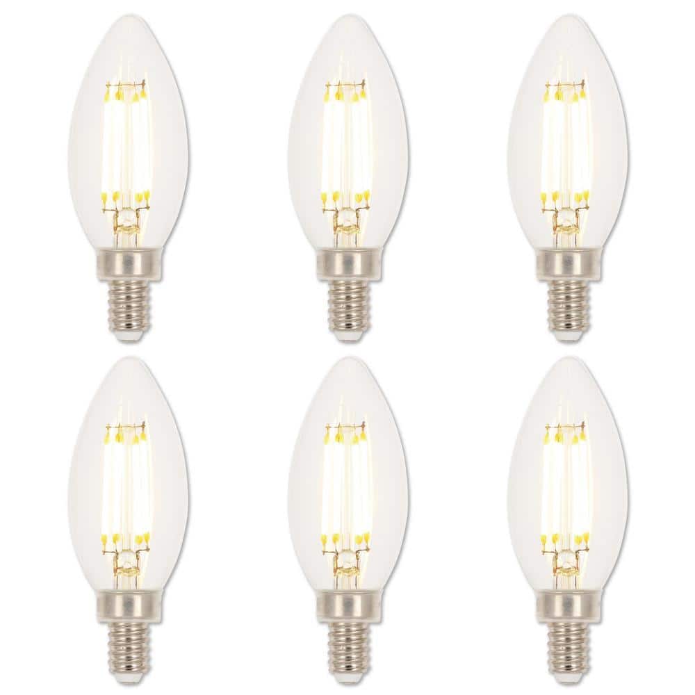 Westinghouse 60-Watt Equivalent B11 Dimmable Clear E12 Edison Filament ...