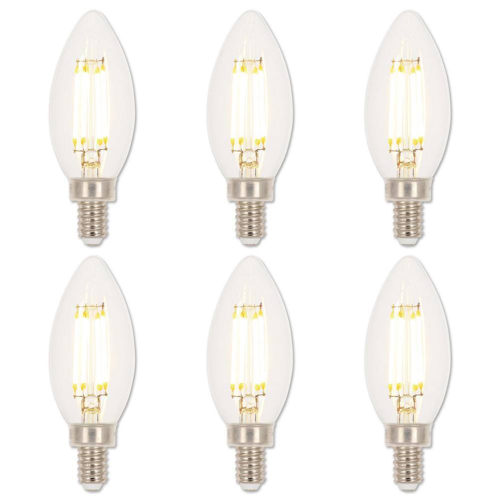 Westinghouse 60-Watt Equivalent B11 Dimmable Clear E12 Edison Filament ...