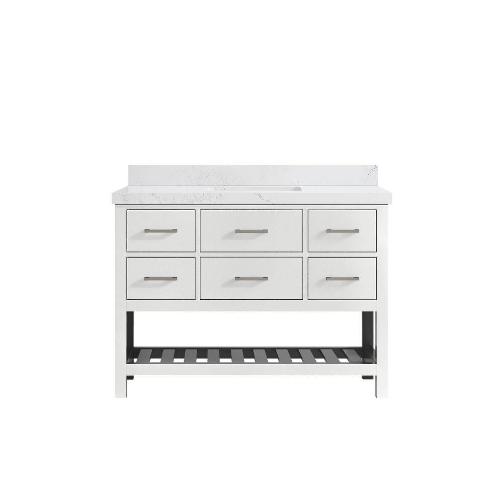 Willow Collections Parker 48 in. W x 22 in. D x 36 in. H Bath Vanity in ...