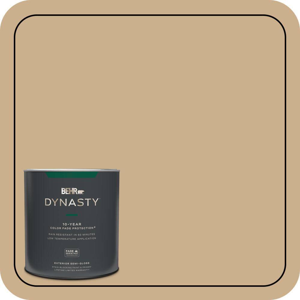 BEHR DYNASTY 1 qt. #PPU7-20 Raffia Ribbon Semi-Gloss Enamel Exterior ...