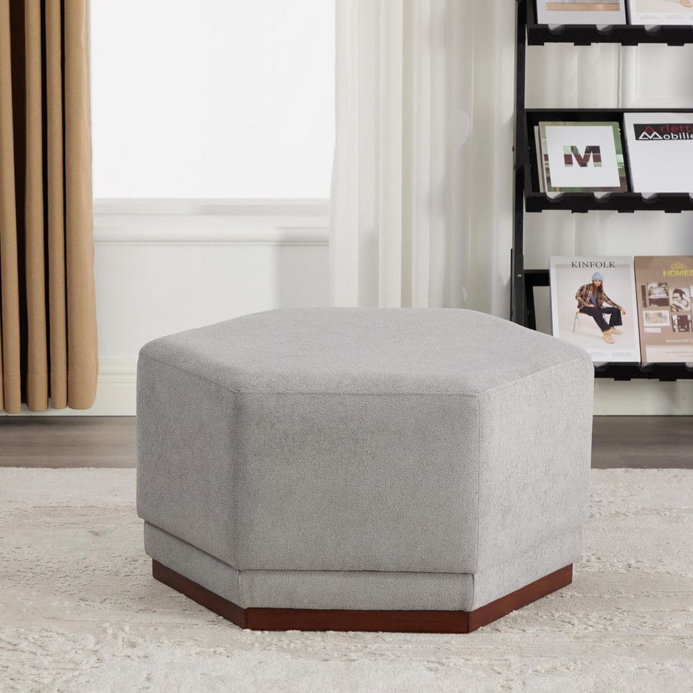 CHRISTOPHER KNIGHT HOME Grosvenor Modern Light Gray Upholstered Fabric ...
