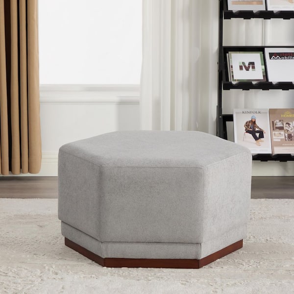 CHRISTOPHER KNIGHT HOME Grosvenor Modern Light Gray Upholstered Fabric ...