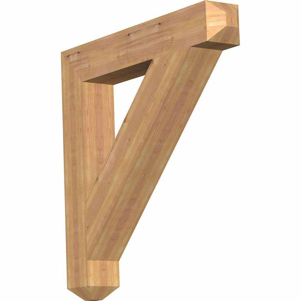 Ekena Millwork 5.5 in. x 38 in. x 38 in. Western Red Cedar Traditional ...