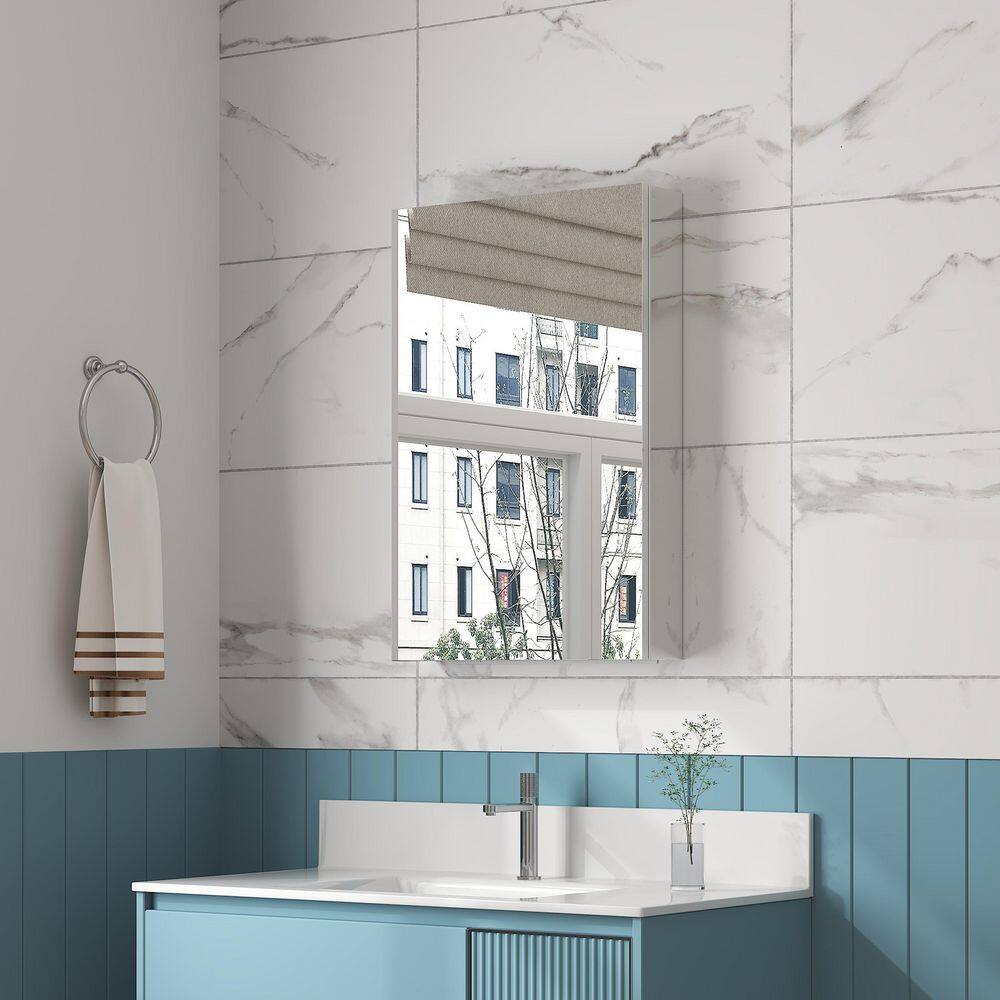 MEDUNJESS WYonder 20 in. W x 30 in. H Rectangular Aluminum Recessed ...