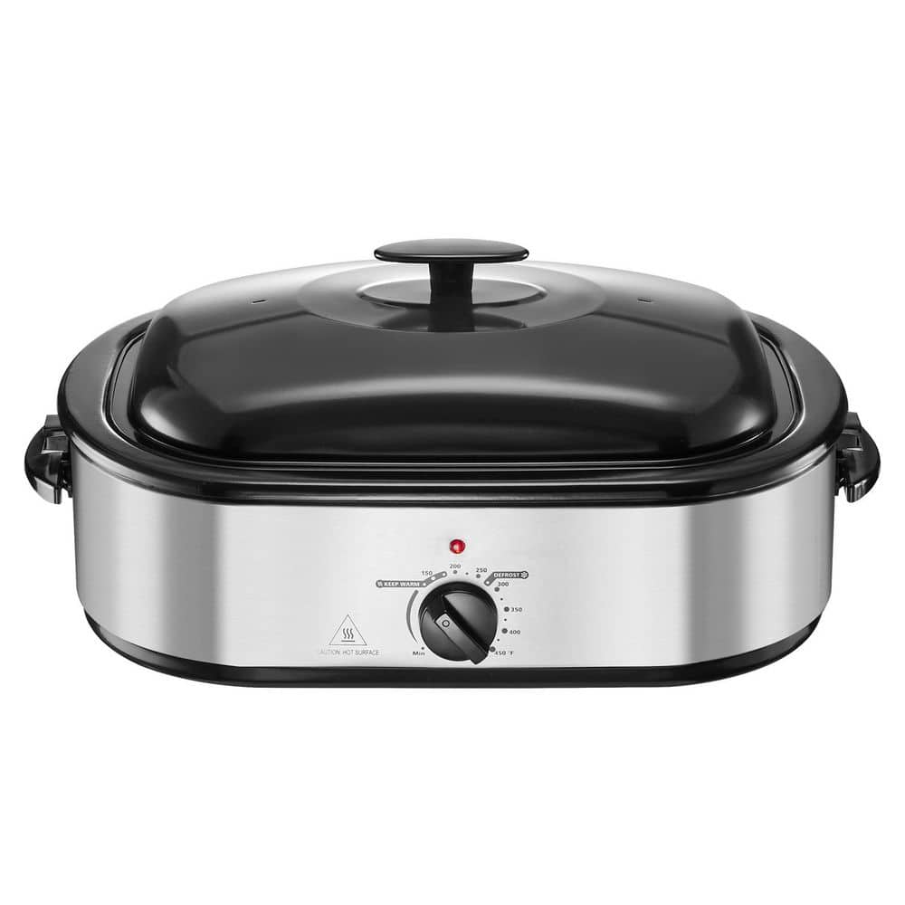 SKYSHALO Roaster Oven, 14QT Sliver Slow Cooker, 150-450℉ Adjustable ...