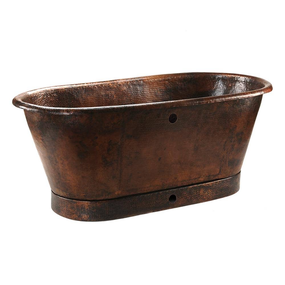 Premier Copper Products 72-in. Hammered Copper Flatbottom Modern Style ...