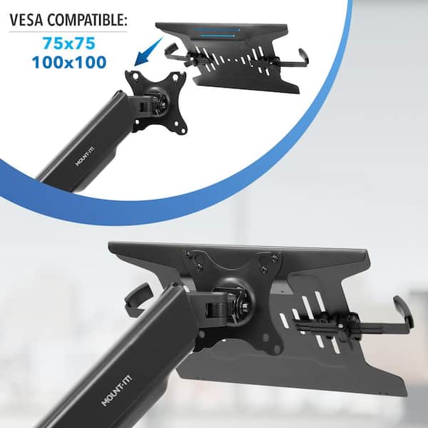 Clamp On Desk Shelf Mount-It! Laptop Desk Mount Arm With Gas Spring ...