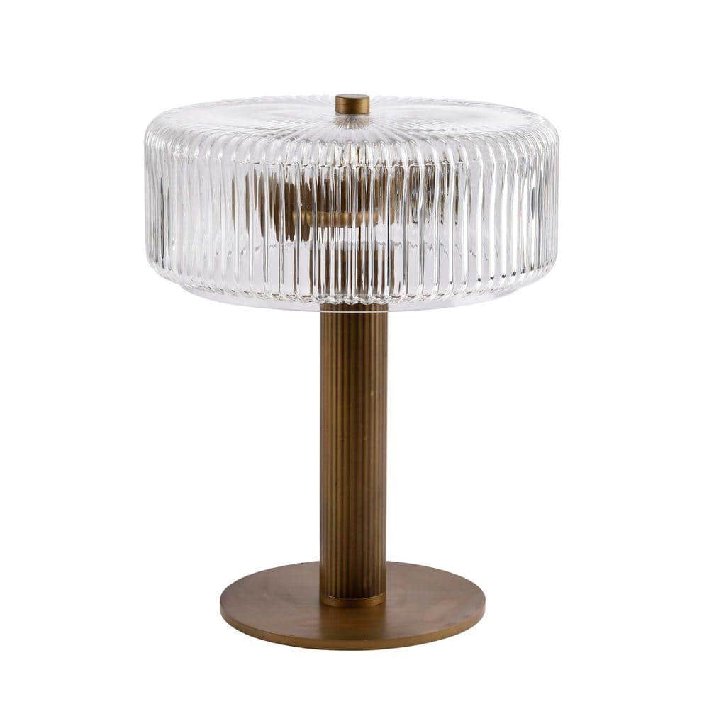 Warehouse of Tiffany Trinia 15.4 in. 2-Light Indoor Antique Bronze ...