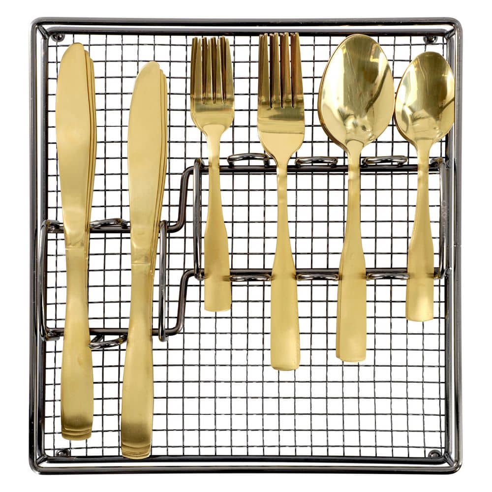 Gibson Home Abbeville 41-Piece 18/8 Stainless Steel Flatware Set in ...