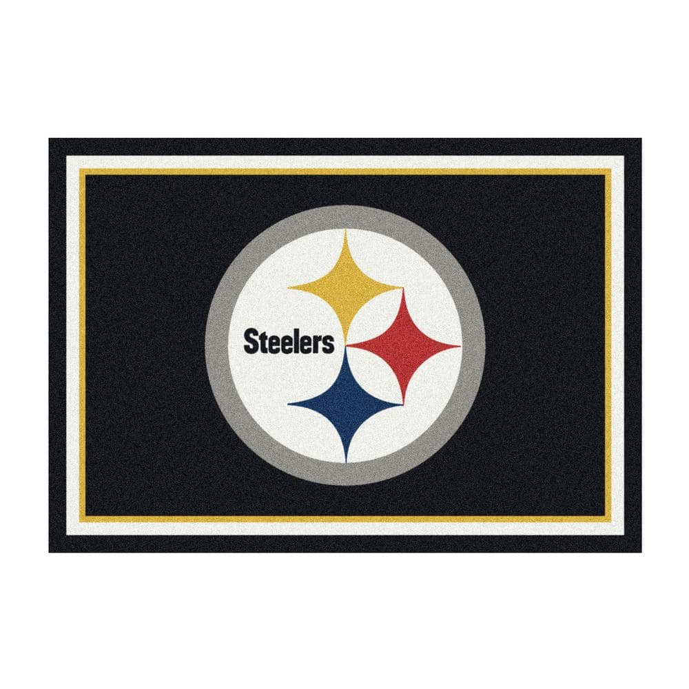 IMPERIAL NFL 4 ft. x 6 ft. Pittsburg Steelers spirit rug IMP 521-5004 ...