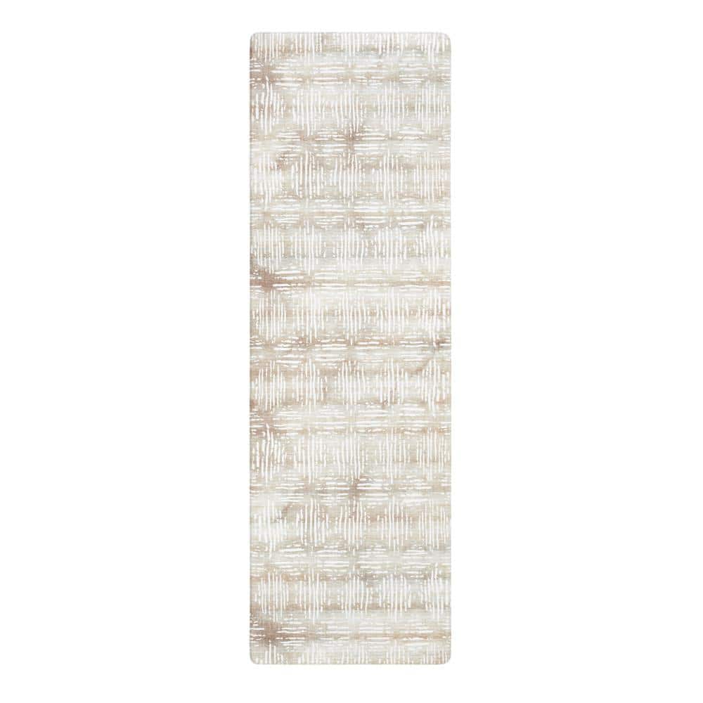 TOWN & COUNTRY LIVING Basic Comfort Plus Boho Geo Beige 18 in. x 55 in ...