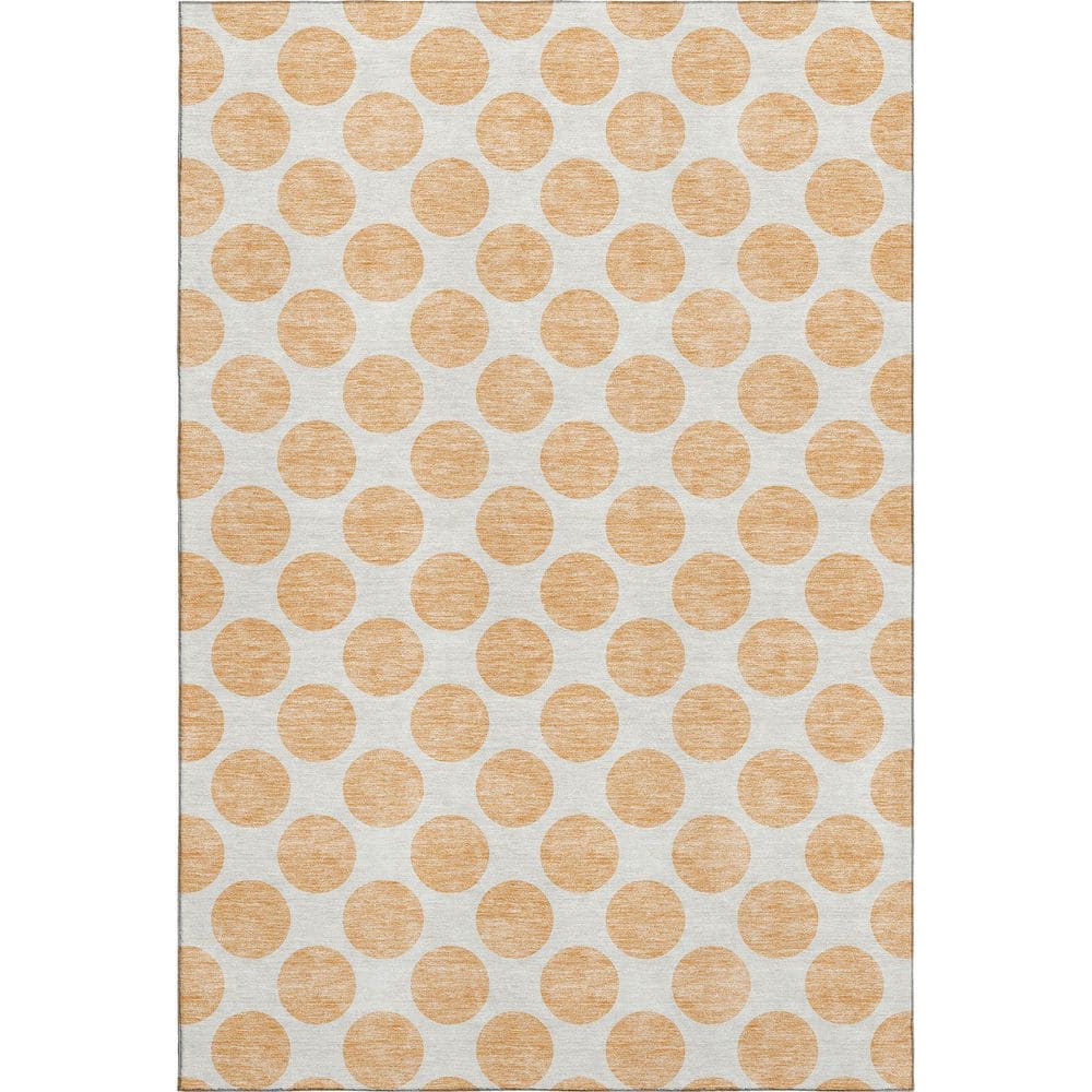Addison Rugs Mayfield Premium Machine Washable Abstract AMF980 Peach 9 ...