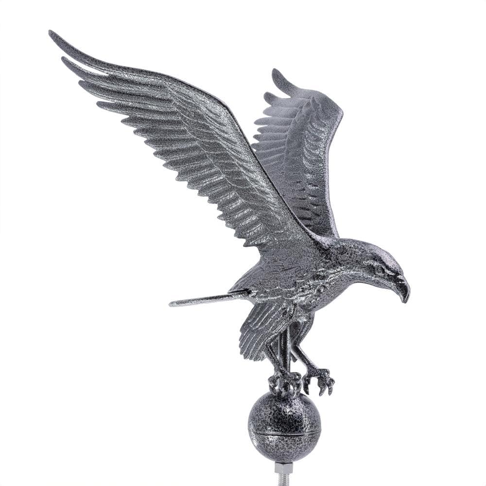 Montague Metal Products 18" Aluminum Flagpole Eagle - Swedish Iron with ...