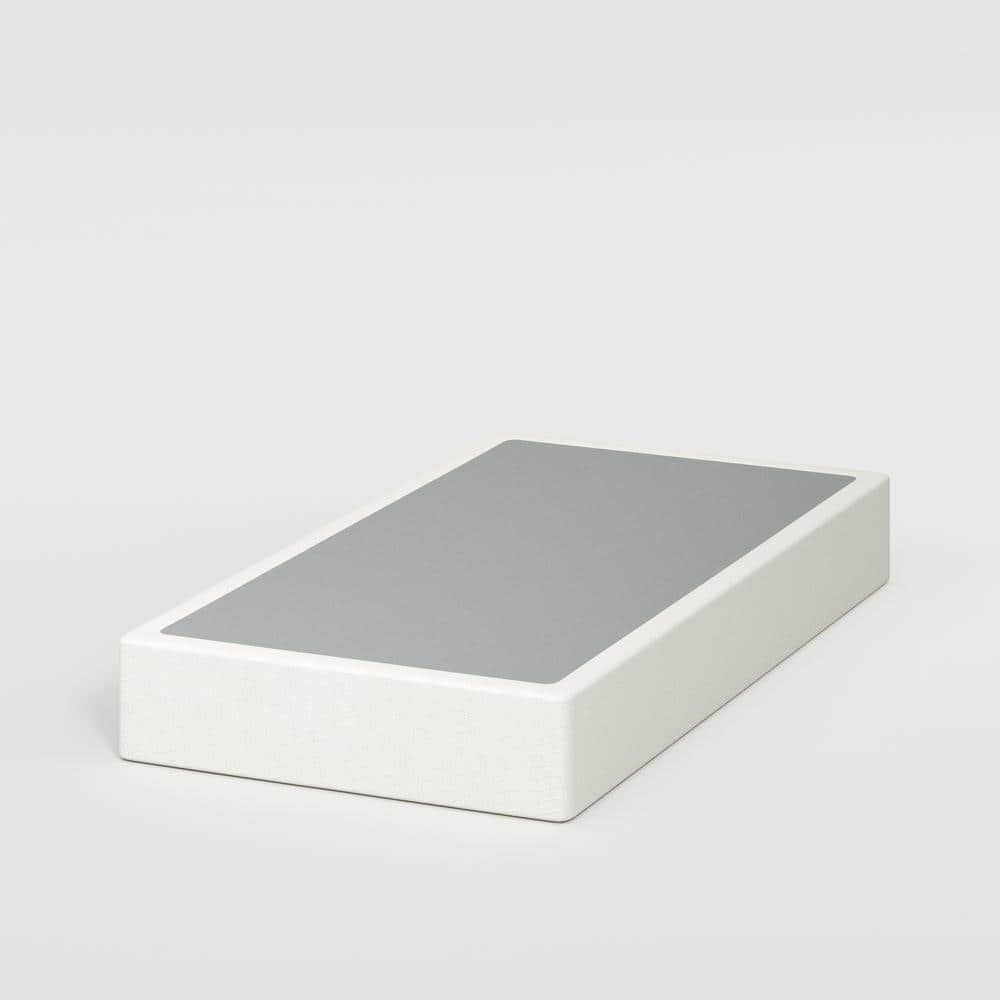 HOMZENE 10 in. Black Metal Twin Size Box Spring with Fabric Cover Bed ...