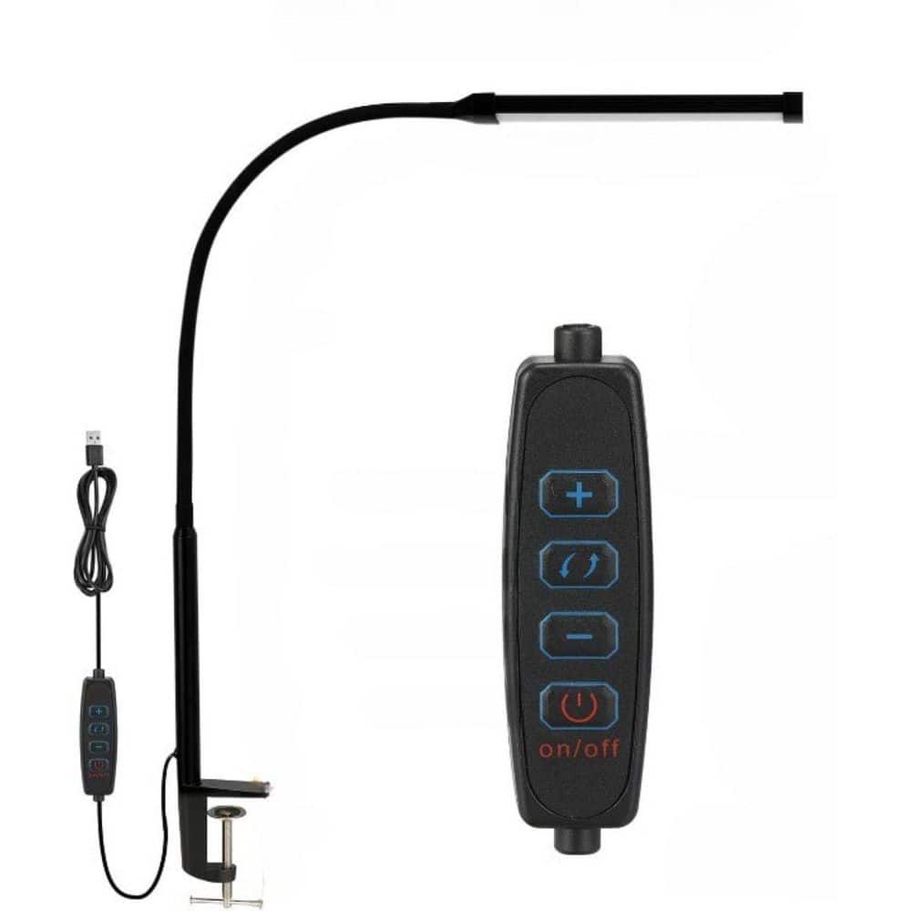 OBJLGEV LED Desk Lamp with Clamp Clip on Lights 3 Modes 10 Brightness ...