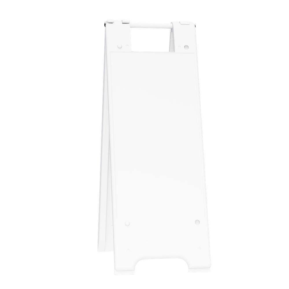 PLASTICADE Minicade 12 in. W x 24 in. H White Plastic Portable Foldable ...