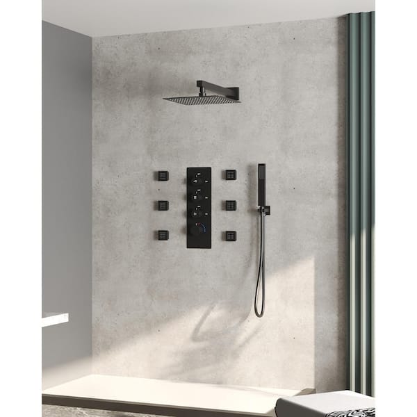 Have a question about EVERSTEIN 4-Knobs 7-Spray 12 in. Thermostatic Rain Dual Shower Head Fixed ...
