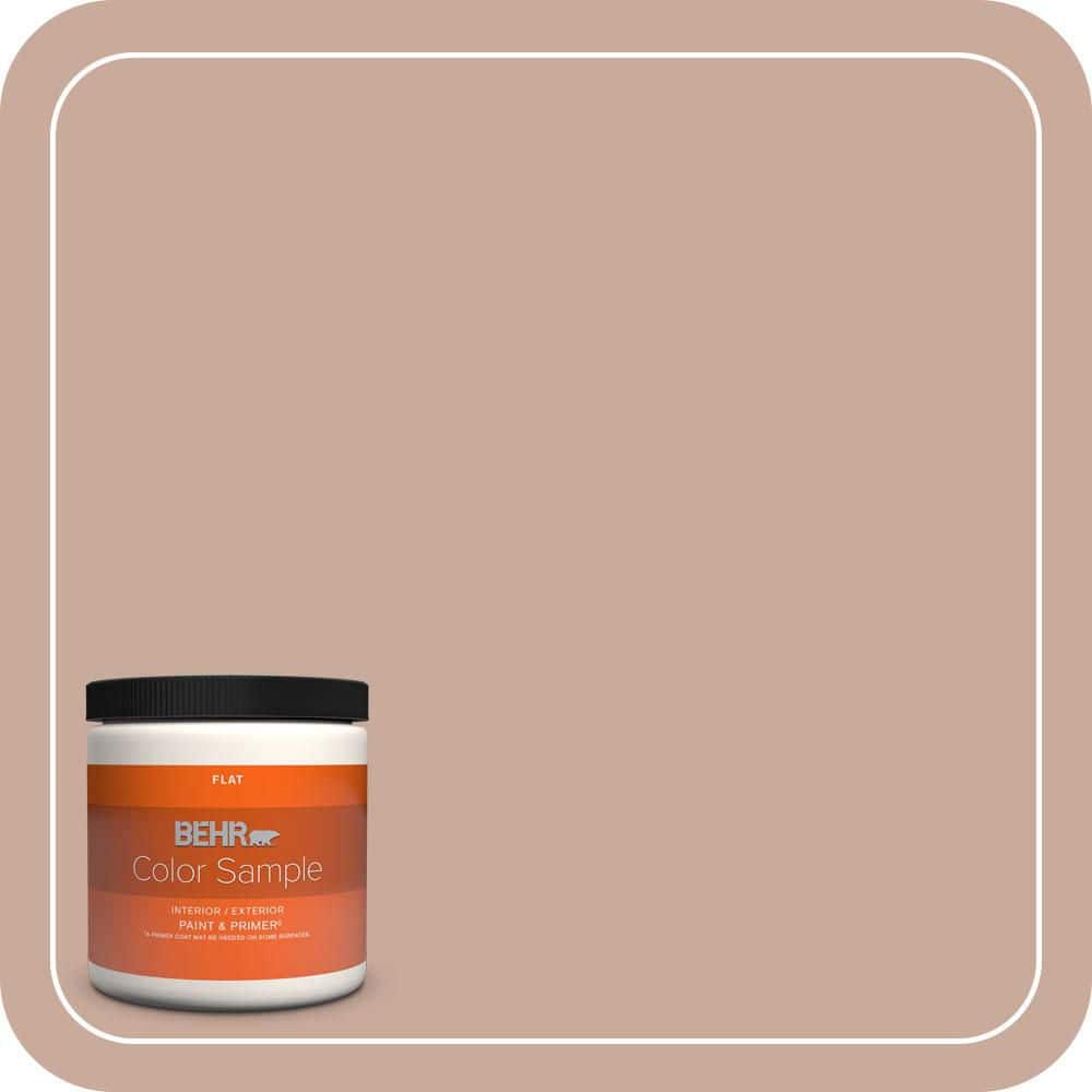 BEHR PREMIUM PLUS 8 oz. #ICC-97 Powdered Allspice Flat Interior ...