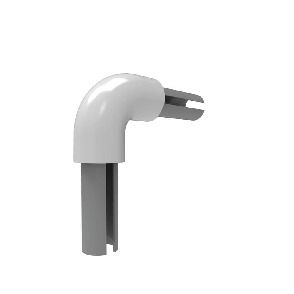 RDI White Handrail 90-Degree Corner 73018386 - The Home Depot