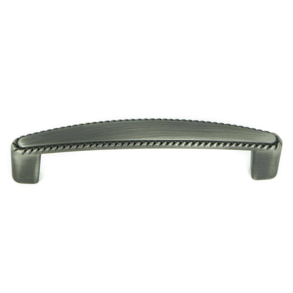 Stone Mill Hardware Austin 3-3/4 in. Center-to-Center Weathered Nickel ...