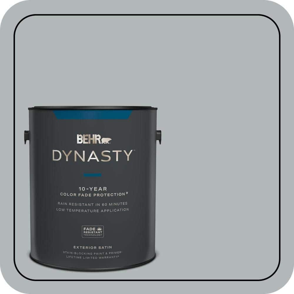 BEHR DYNASTY 1 gal. #N450-3 Meteor Shower Satin Enamel Exterior Stain ...