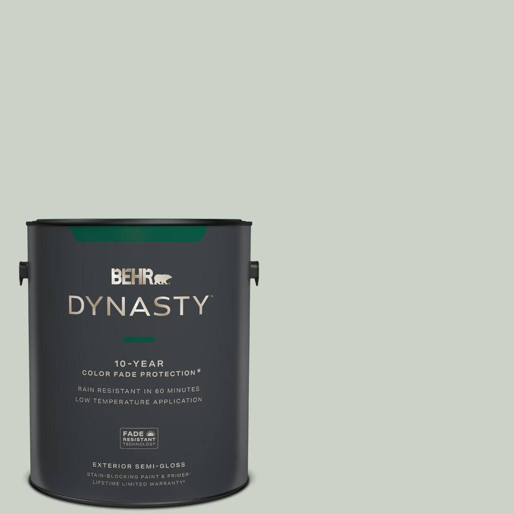 BEHR DYNASTY 1 gal. #MQ3-48 Shy Green Semi-Gloss Exterior Stain ...