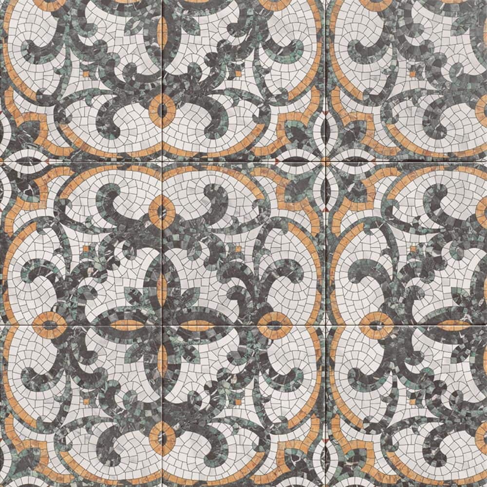 Merola Tile Versailles Mosaico Palace 8 in. x 8 in. Porcelain Floor and ...