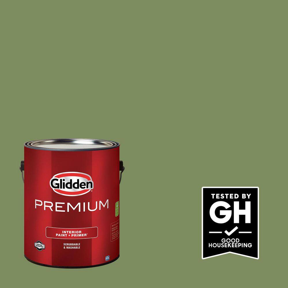 Glidden Premium 1 gal. Moss Point Green PPG1121-6 Eggshell Interior ...
