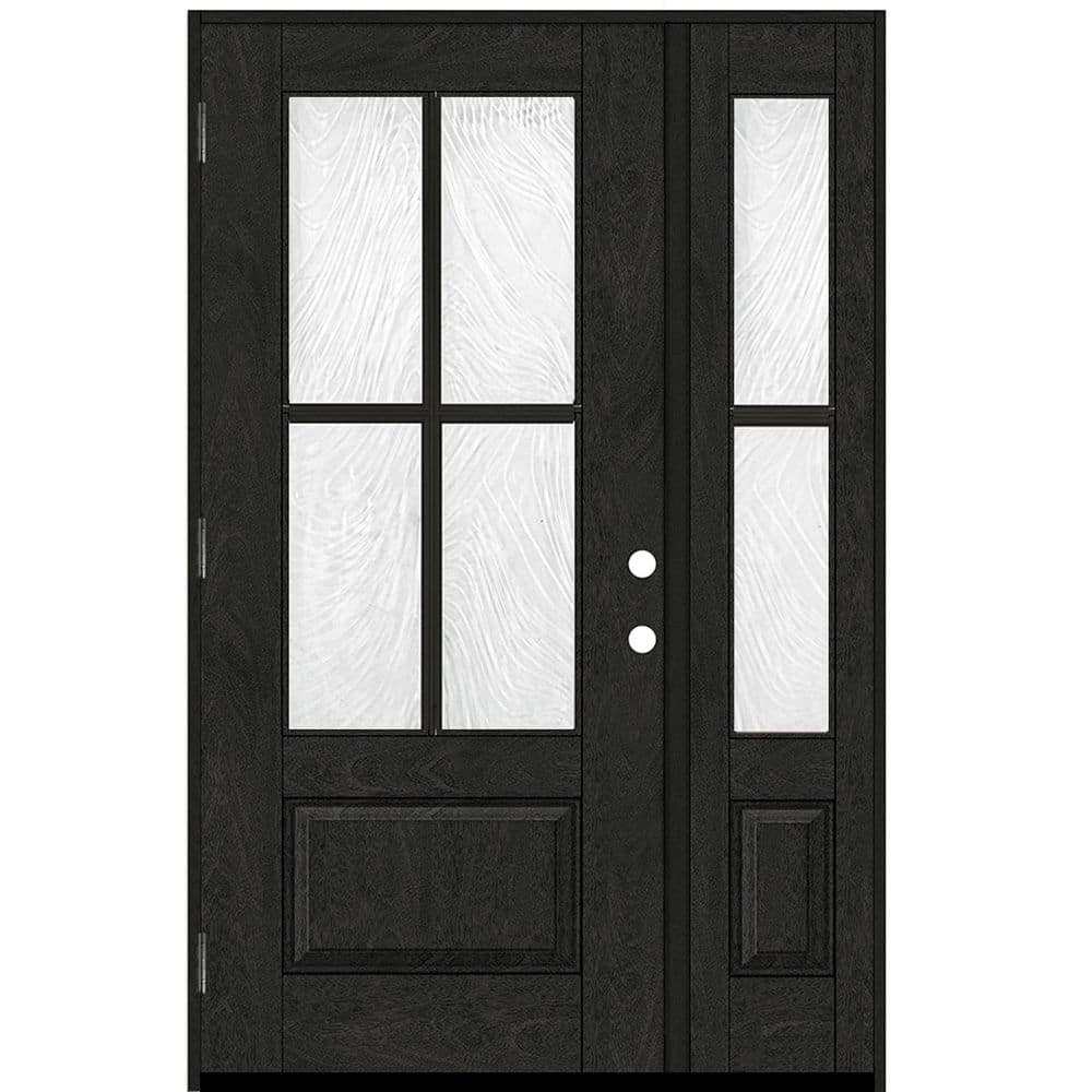 Steves & Sons 51 in. x 80 in. Regency 3/4-Lite 4SDL Brook Deco Glass ...