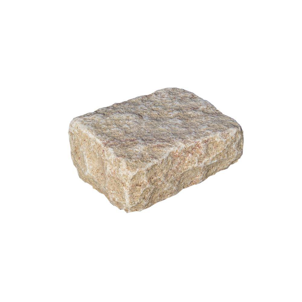 Nantucket Pavers Cobblestone 10 in. x 7 in. x 4 in. Tan Granite Edging ...