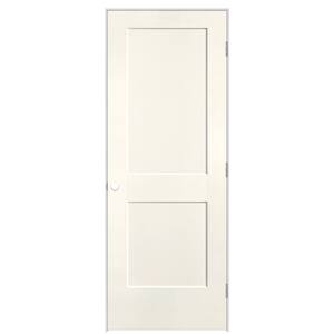 Masonite 30 in. x 80 in. 2-Panel Logan Left-Hand Solid Core Primed ...