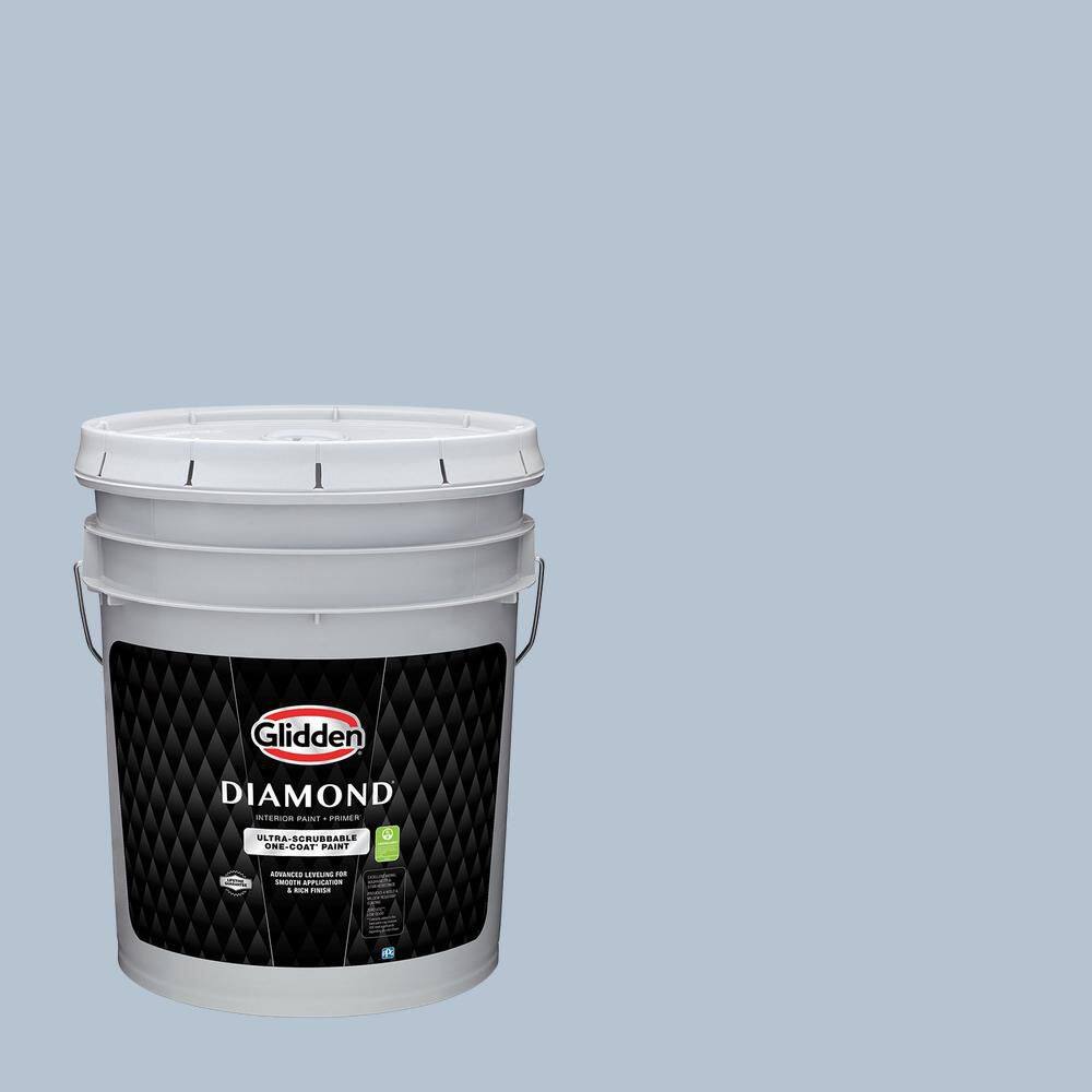 Glidden Diamond 5 gal. PPG1163-3 Pageant Song Flat Interior Paint with ...