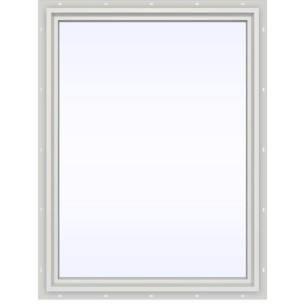 JELD-WEN 35.5 in. x 47.5 in. V-4500 Series White Vinyl Picture Window w ...