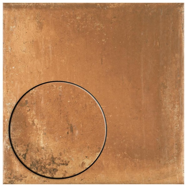 Merola Tile Rustic Cotto 13 in. x 13 in. Porcelain Floor and Wall Tile ...