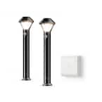 Sunforce 100 LED Twin Head Solar Motion Light with Corner Mounting ...