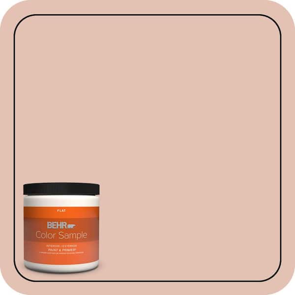 BEHR PREMIUM PLUS 8 oz. #S180-2 Sunwashed Brick Flat Interior/Exterior ...