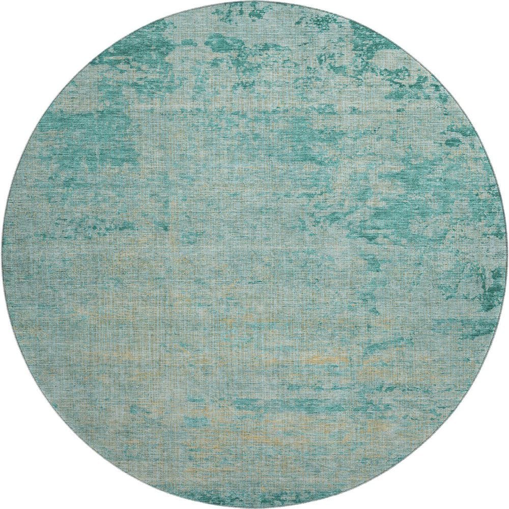 Addison Rugs Mayfield Premium Machine Washable Abstract AMF1901 Teal 8 ...