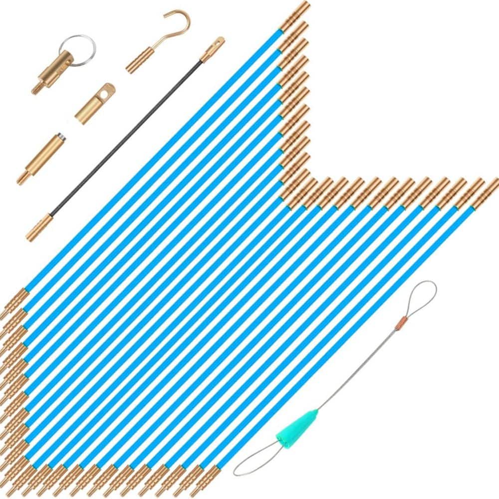 Yichuhaoxi 32.2 ft. Fiberglass Electrical Wire Pulling Kit with Glow ...