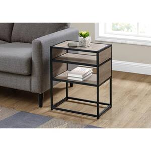 Monarch Specialties Dark Taupe End Table I 3115 - The Home Depot