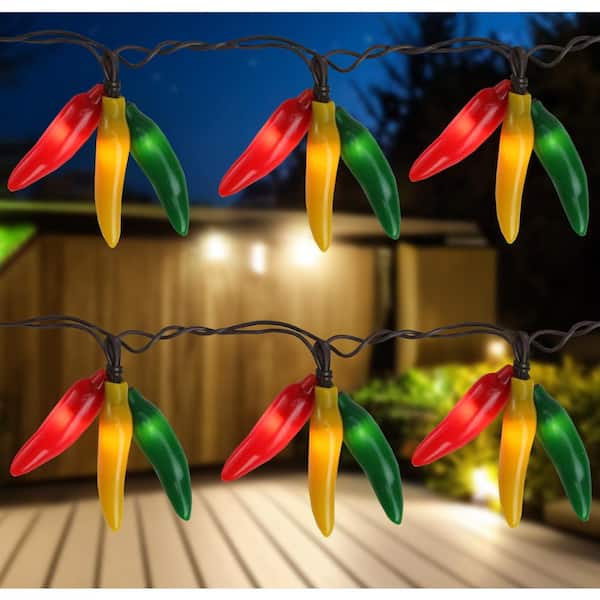 Chili Pepper Christmas Lights Resin Ornament Chili Pepper With