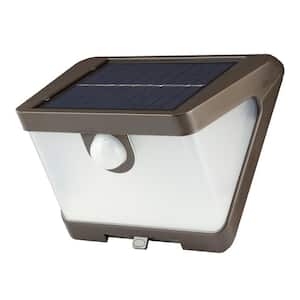 HALO SWL 70-Watt, White, Motion Activated, Outdoor Integrated LED Solar ...