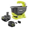 RYOBI ONE+ 18V 1 Gal. Spreader with 4.0 Ah Battery and Charger P2402BTL ...