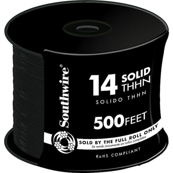 Reviews for Southwire 500 ft. 14 Black Solid THHN Wire | Pg 1 - The ...