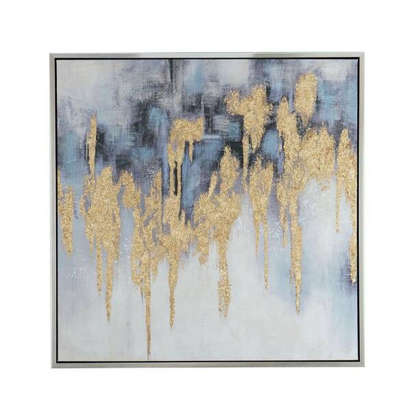 Miscool Anky Framed Art Print 39.4 in. x 39.4 in. Modern Oil Painting ...