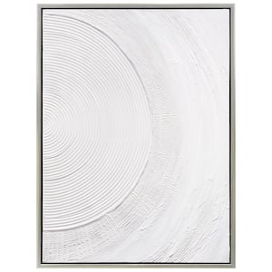 Empire Art Direct Mountain Serenity Heavily Textured Hand Painted White ...