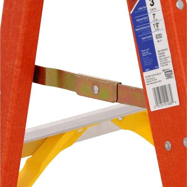 Werner T6200 3ft Fiberglass Type 1a 300 Lbs Capacity 6203 | Step