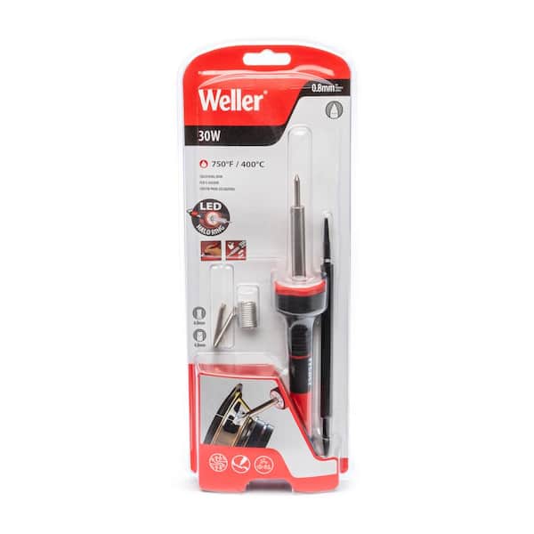 Weller 30 Watt 120 Volt Corded Soldering Iron Kit with LED Halo Ring WLIRK3012A