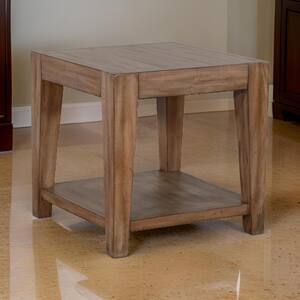 Signature DESIGN BY ASHLEY Dressonni 24 in. Brown Square Wood End Table ...